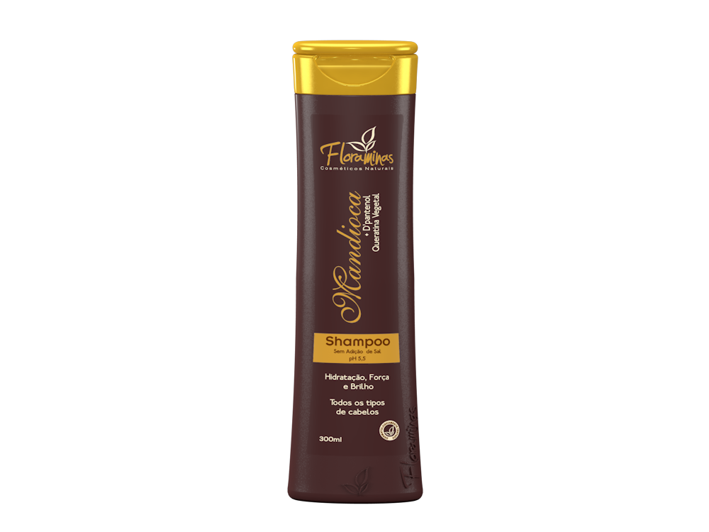 Shampoo Mandioca 300 Ml Flora Minas